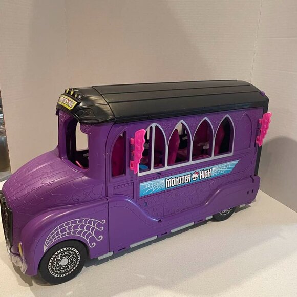 monster high | Toys | Big Monster High Deluxe School Bus Mobile Salon ...